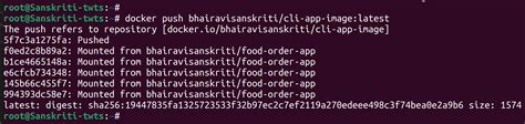 Github Bhairavisanskritiorderfood Running Cli Application Inside A