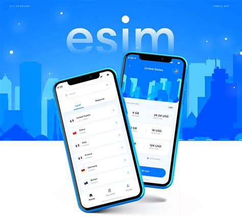 Esim Mobile App Uiux On Behance