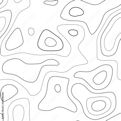 Topographic Map Background Actual Topography Map Black And White