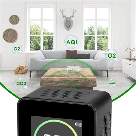 Co2 Measuring Device Co2 Carbon Dioxide Detector 400 5000ppm Measuring Range Intelligent Air