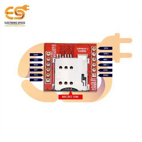 Electronic Spices Sim800l Gprs Gsm Module For Arduino At Rs 185piece