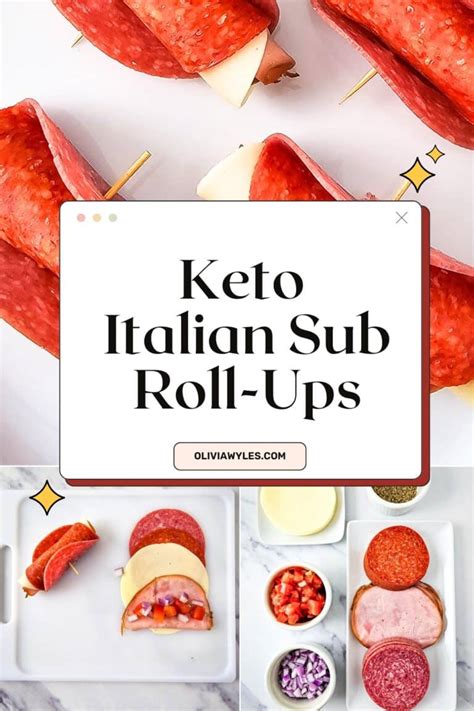 Keto Italian Sub Roll Ups