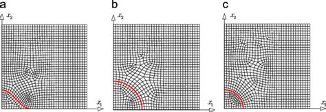 Finite Element Meshes Of The Reference Configurations Used To Simulate