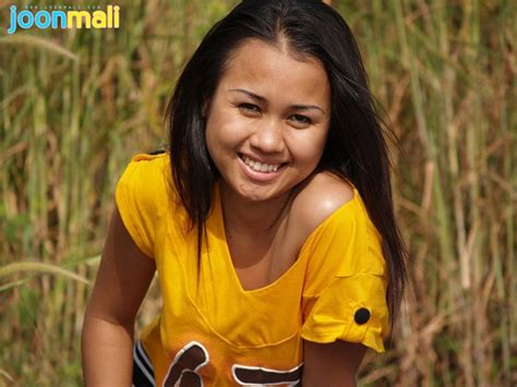 Shy Asian Joon Mali Wets White Cotton Panties At Sunset Joon Mali