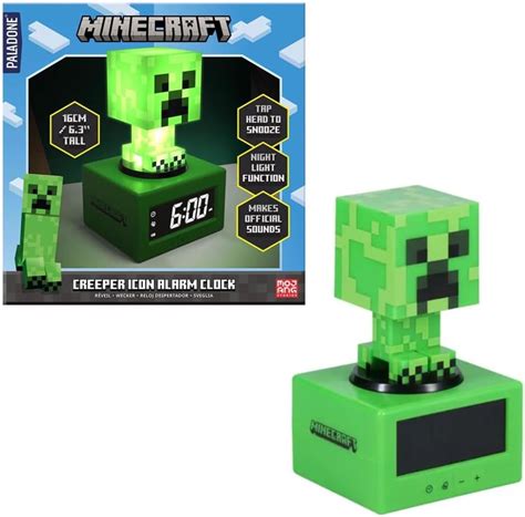Minecraft Creeper Alarm Clock Offically Licensed Icon Features In Game Minecraft Music And