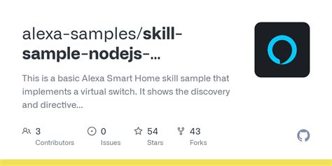 Github Alexa Samplesskill Sample Nodejs Smarthome Switch This Is A
