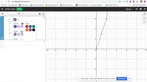 Using DESMOS for tables and equations - YouTube