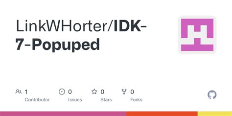 Github Linkwhorteridk 7 Popuped