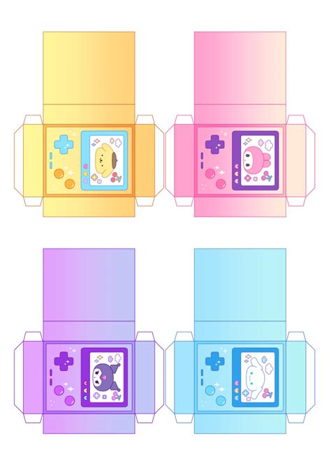 Sub ️산리오 스쿱마켓 놀이 ️ 🎀무료 도안공유🎀 종이구관 그리는법 쉬운 만들기 페이퍼 크래프트 미니어쳐 종이인형 옷입히기 Manualidades