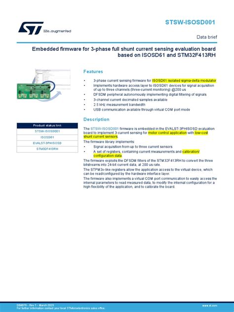 Stsw Isosd001 Pdf Usb Information And Communications Technology