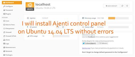 Install Ajenti Control Panel On Ubuntu Without Errors By Akpanpromise