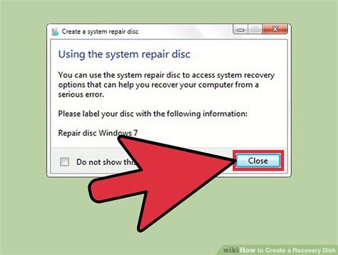 How To Create A Recovery Disk Steps With Pictures WikiHow