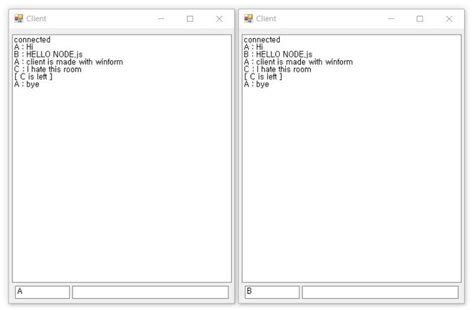 소켓 통신 연습 Node js C