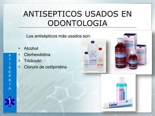 Antisepsia Y Desinfeccion En Odontologia Pptx