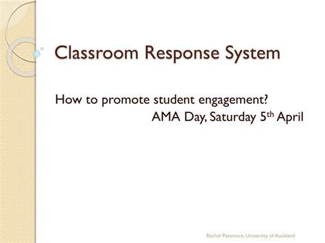 Ppt Classroom Response System Powerpoint Presentation Free Download
