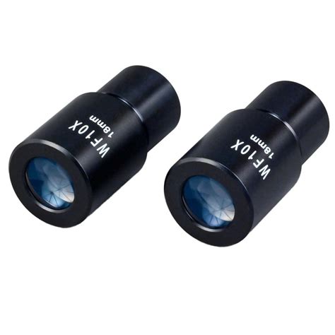 Pair Wf10x 18 Widefield Microscope Optical Eyepieces 23 2mm Dia Omax