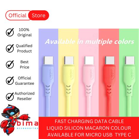 Jual Kabel Data Charger Micro Usb Type C Android Data Cable Fast Charging Liquid Silicon Macaron