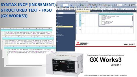 Program Plc Increment Incp Dengan Structured Text Fx5u Mitsubishi