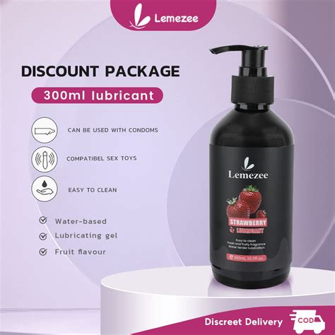 Lemezee Water Based Lubricant 300ml Strawberry Flavored Shopee Malaysia