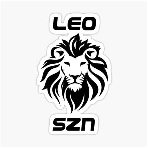 Leo Szn Zodiac Sign Astrology Sticker For Sale By Customprintsus