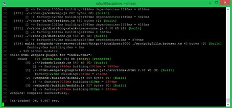 Start Mean Ubuntu Tecadmin
