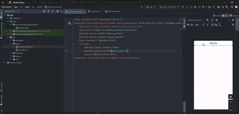 Android Included Layout Does Not Show Its Position On The Preview