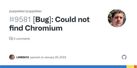Bug Could Not Find Chromium Issue Puppeteer Puppeteer GitHub
