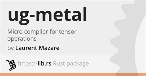 ug metal — ml ai statistics in rust lib rs
