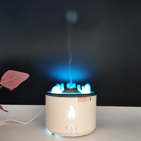 Cracked Volcano Shape Flame Diffuser Humidifier Customized Fire Double