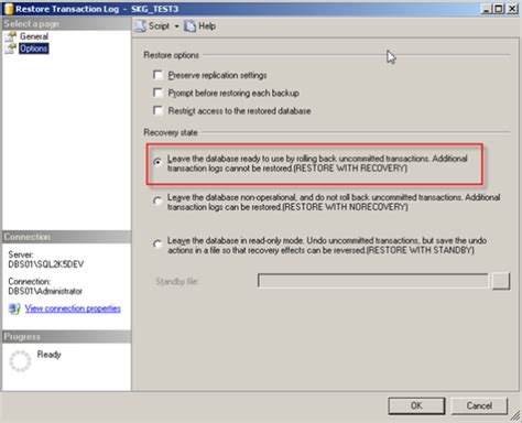 Restoration Of Database Using Sql Server 2005 Part Iii Sql Still Learning