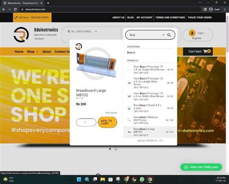 Rduinotronics On Linkedin Rduinotronics Ecommerce Store Order