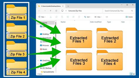 How To Extract Multiple Zip Files At Once Youtube