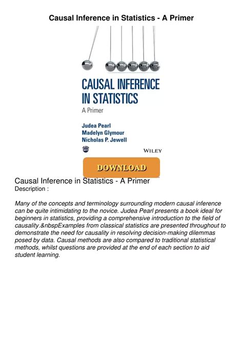 ppt get⚡[pdf] causal inference in statistics a primer powerpoint