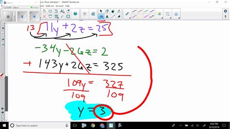 More Solving Three Variable Systems Made Easy Youtube