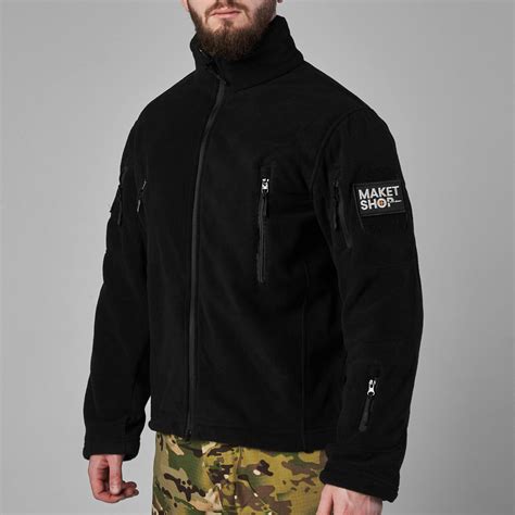 Тактическая куртка флисовая, black – купить в Москве, СПб | Maket-Shop ...