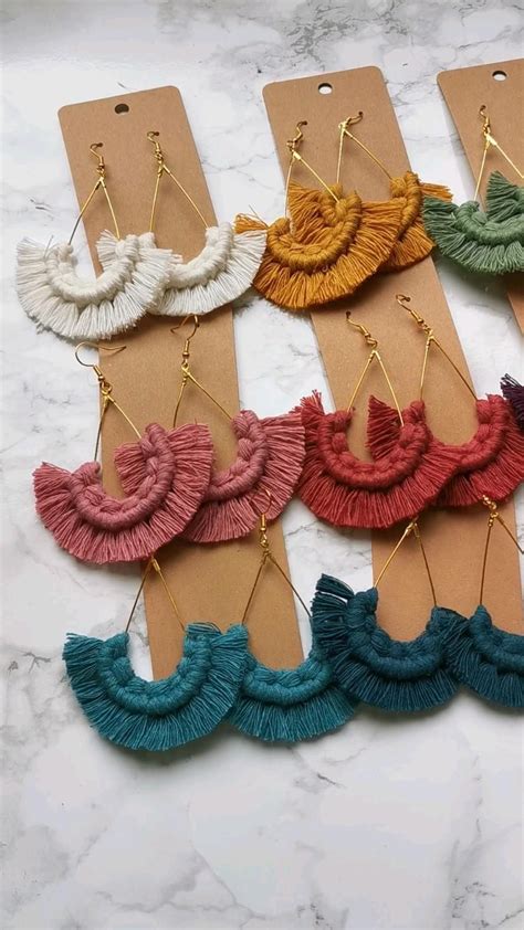 Easy Macrame Tassel Earrings Artofit