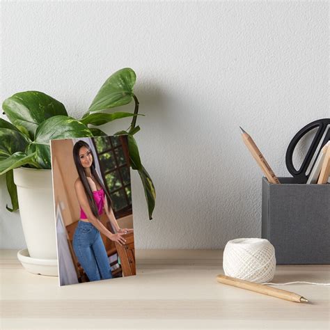 Eliza Ibarra Posing As Cute Girl Art Board Print For Sale By David The M Redbubble