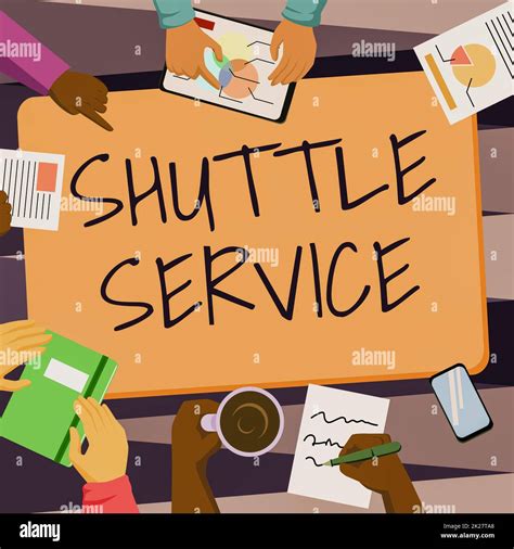 Writing Displaying Text Shuttle Service Business Idea Intended To