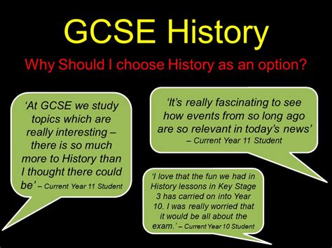 Gcse History Options Assembly Power Point Teaching Resources