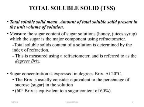 Total Soluble Solid Pptx Physics Science