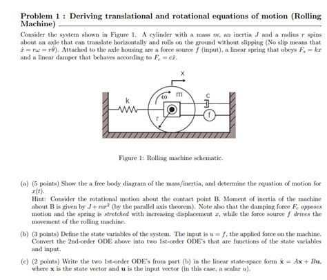 Solved Problem 1 Deriving Translational And Rotational