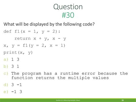 sample exam questions on python for revision pdf