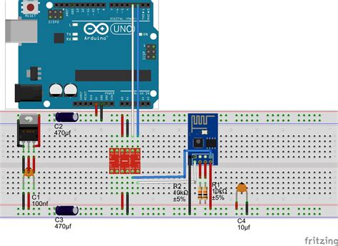 make a connected barometer shield for arduino uno using an esp8266