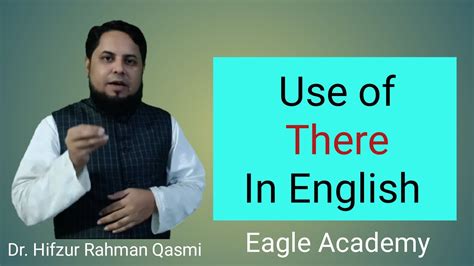 Use Of There Ii English Grammar Ii By Dr Hifzur Rahman Qasmi Youtube