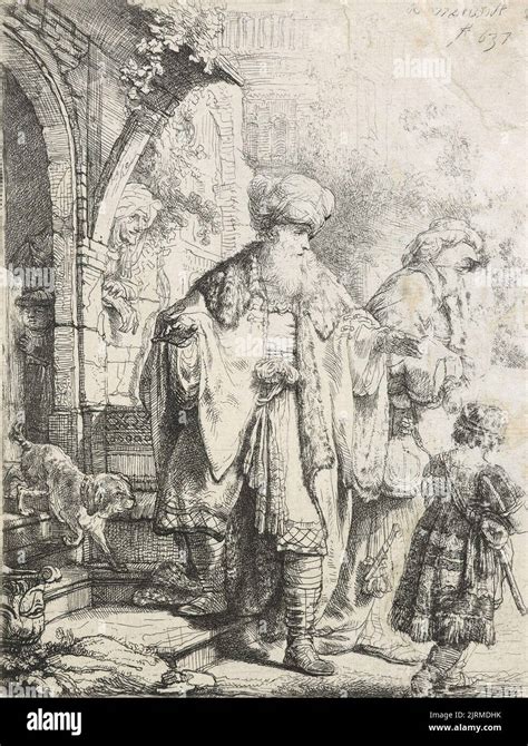 Abraham Casting Out Hagar And Ishmael Netherlands By Rembrandt