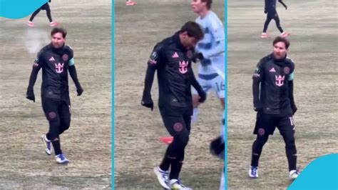 Messi Spotted Struggling In Freezing Weather During Sporting Kc Game Video Yen Com Gh