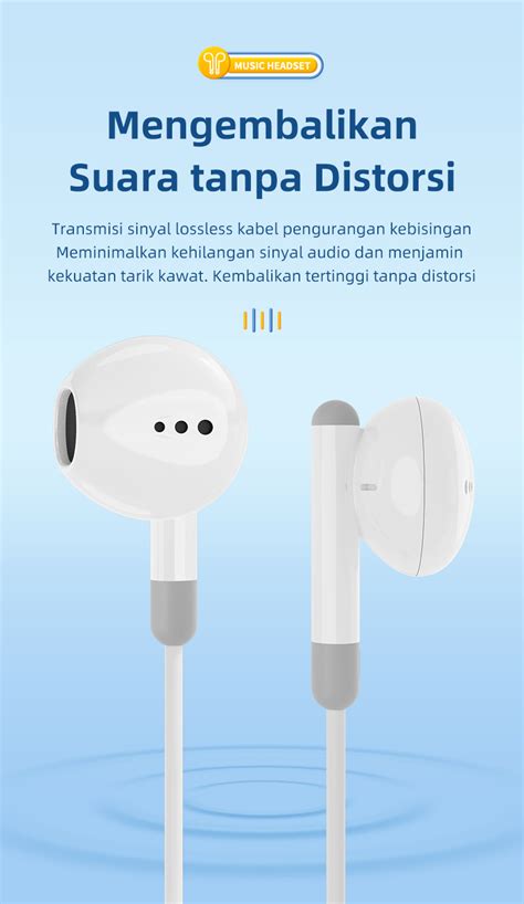 Jual HOTKIVEE Headset Iphone Music Earphone Kabel Lightning In Ear For Ios 7 8 X Xs Max Xr 11