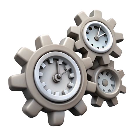 Impressive Traditional Abstract Clock Gears Interlocking Isolated Professional 58003200 Png
