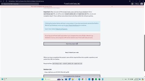 World Cup Database Build A World Cup Database Backend Development The Freecodecamp Forum