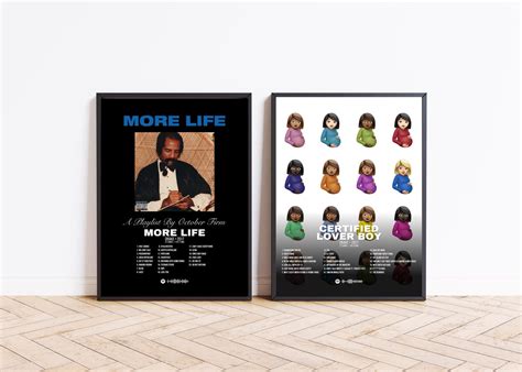 Drake Album Cover Posters Music Wall Art Rappers Posters Music Fan
